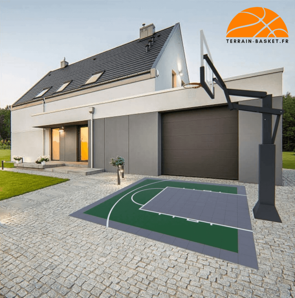 Terrain de Basketball extérieur facile à installer - Terrain-basket.fr