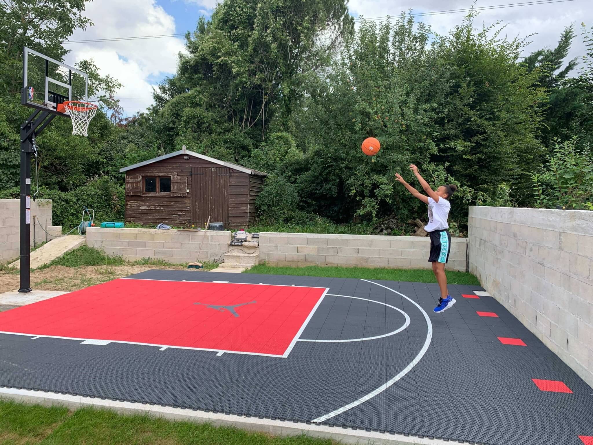Demi-terrain de Basketball 6 x 6 M | Couleur(s) au choix | Terrain ...