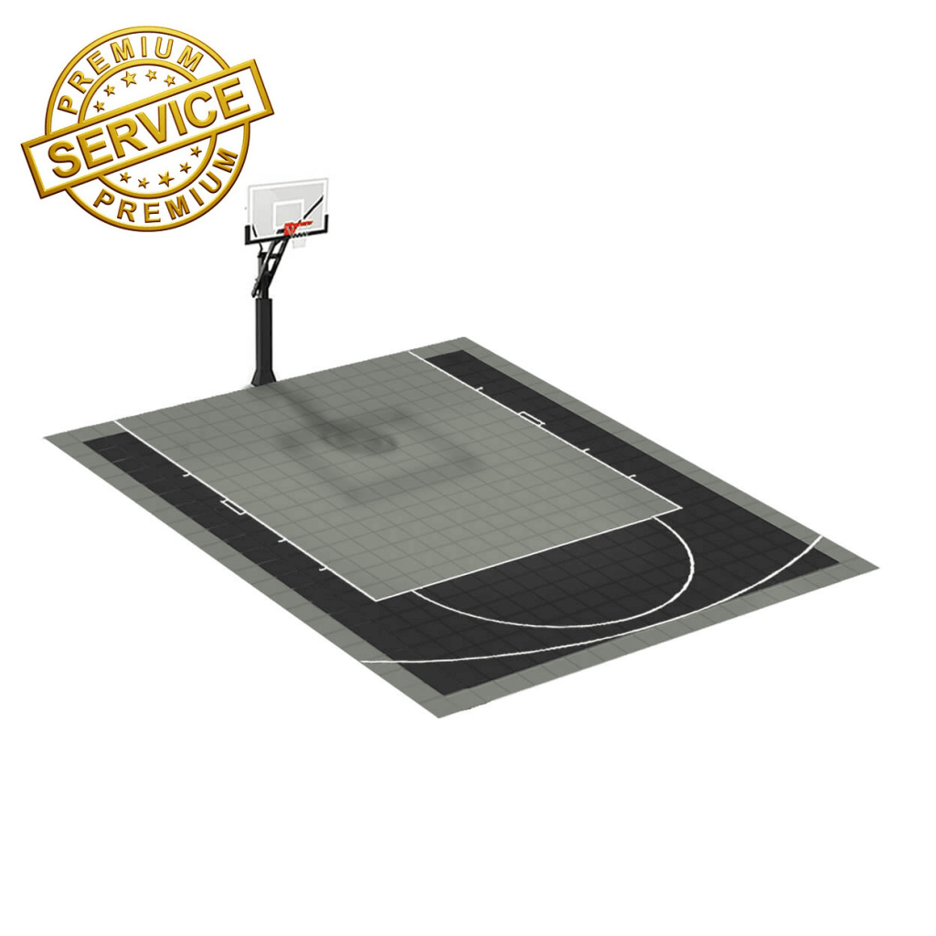 Terrain de basket intérieur 10m x 12m | Panier | Livraison et ...